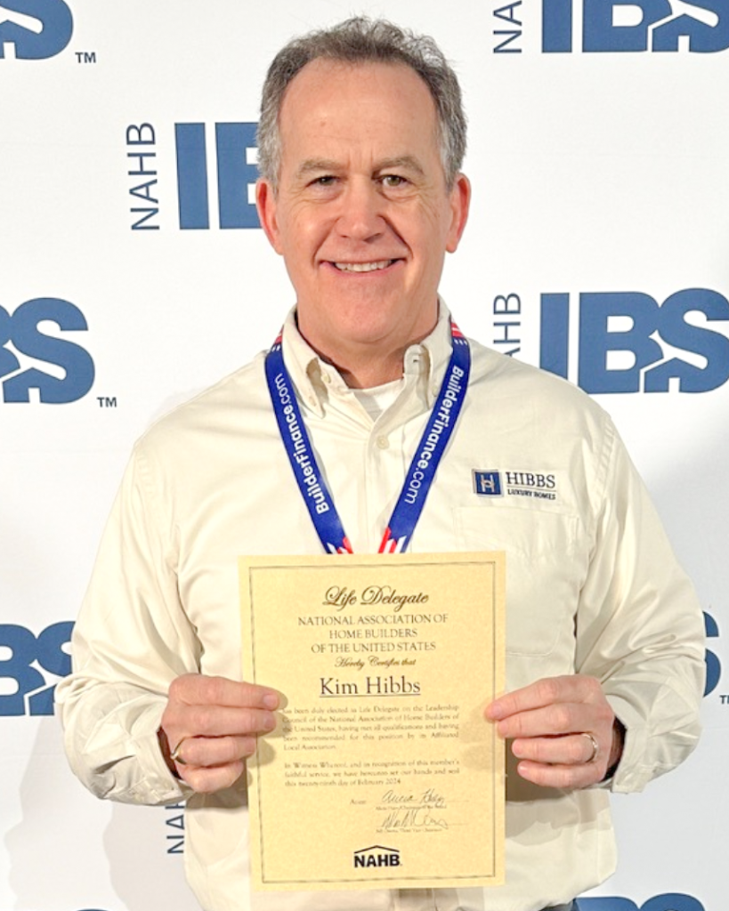 Kim Hibbs Lifetime Delegate to NAHB